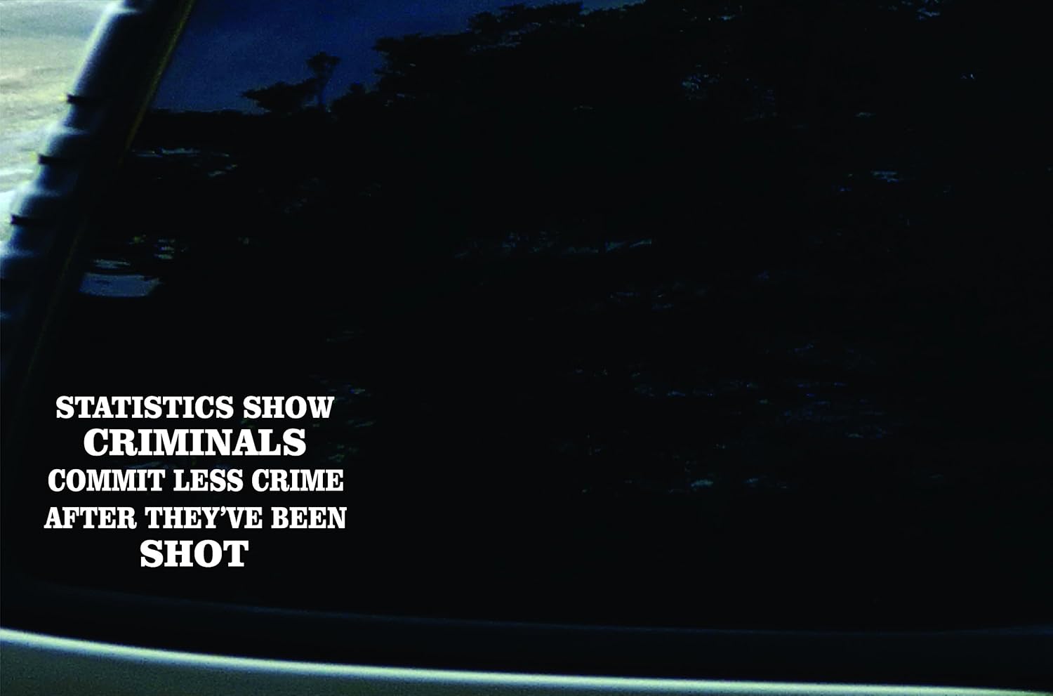 Amazon.com: 6" X 3.5" Statistics Show Criminals Commit Less Crime After ...
