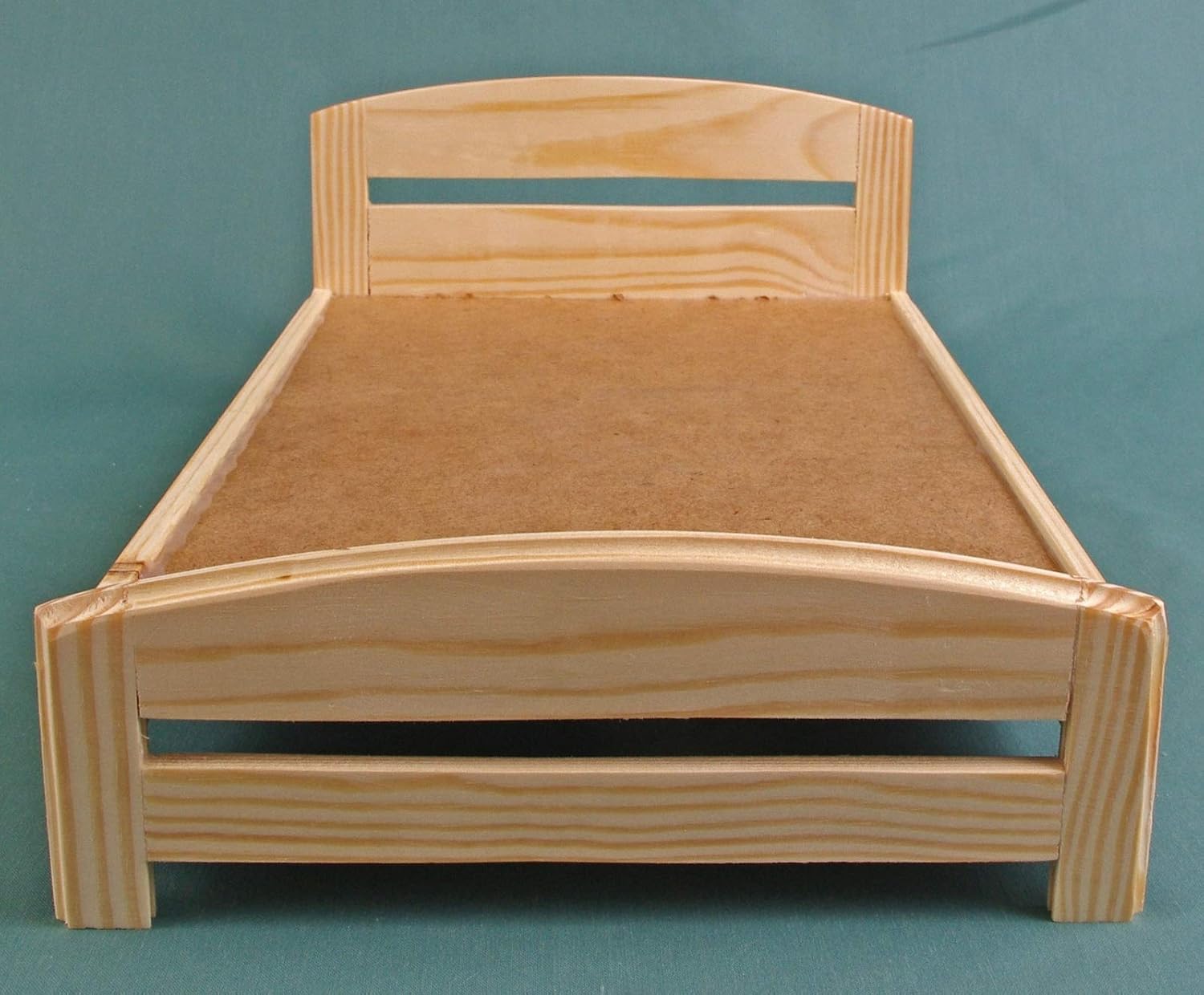 Amazon.com: King size bed dolls house wooden furniture, double bed for ...