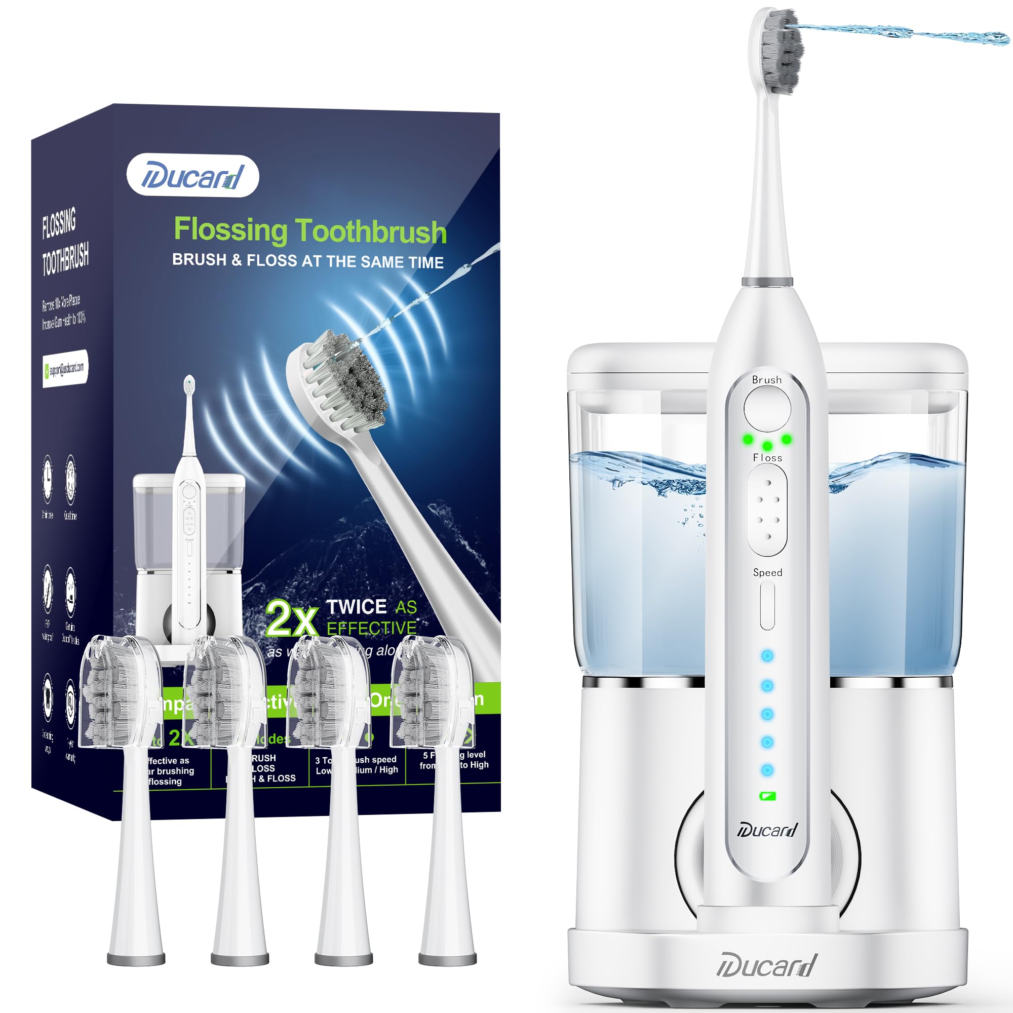 Ducard Waterproof Oral Irrigator for Braces Cleaning, IPX7 Rated ...