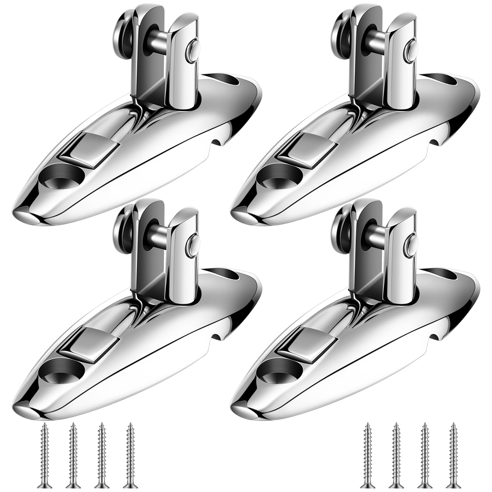 MorningRo 4pcs Boat Bimini Top Swivel Hinge Quick Release 316 Stainless ...