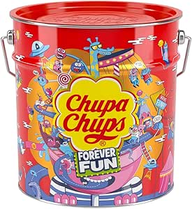 Chupa Chups Best of Minis Tin, 150 Lollipops, 1650 g : Amazon.com.au ...