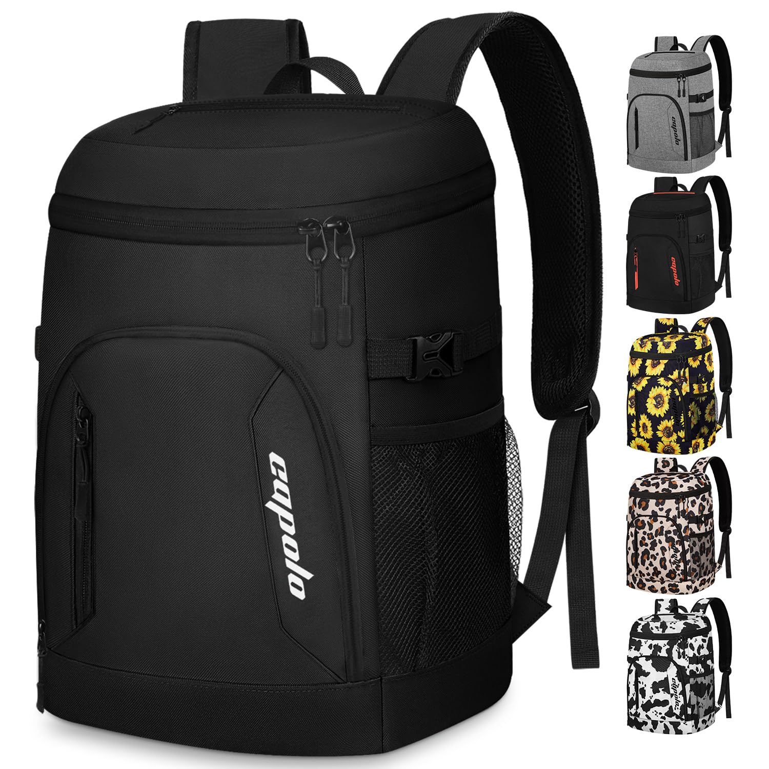 Capolo Cooler Backpack 30 Cans, Insulated Backpack Cooler Leak Proof ...