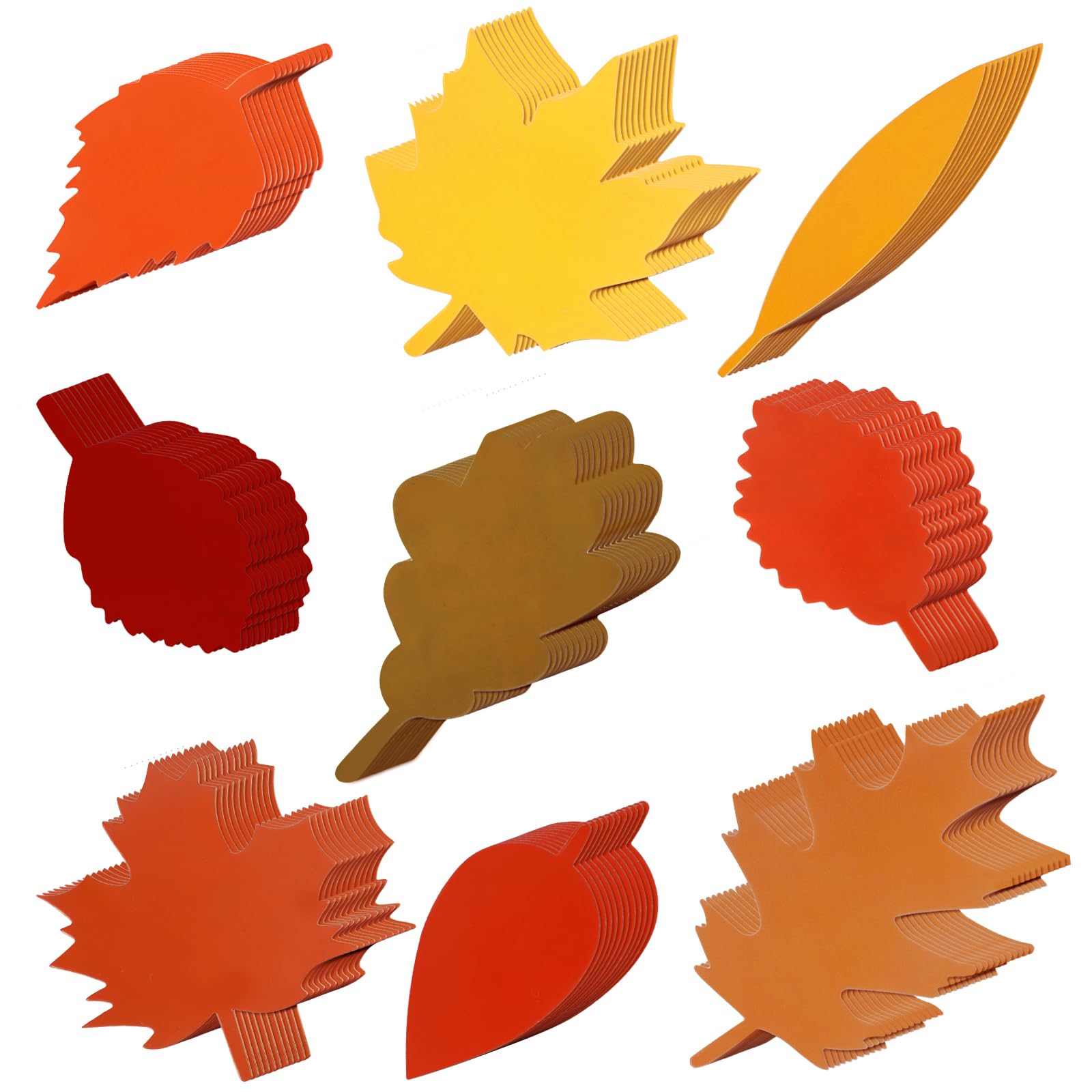 PerKoop 153 Pcs Fall Paper Cutouts for Bulletin Boards, Assorted Colors ...