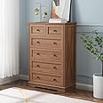 Amazon.com: LDTTCUK 6 Drawer Dresser, Farmhouse Dresser Chest of Drawer for Bedroom, 48 Inch ...