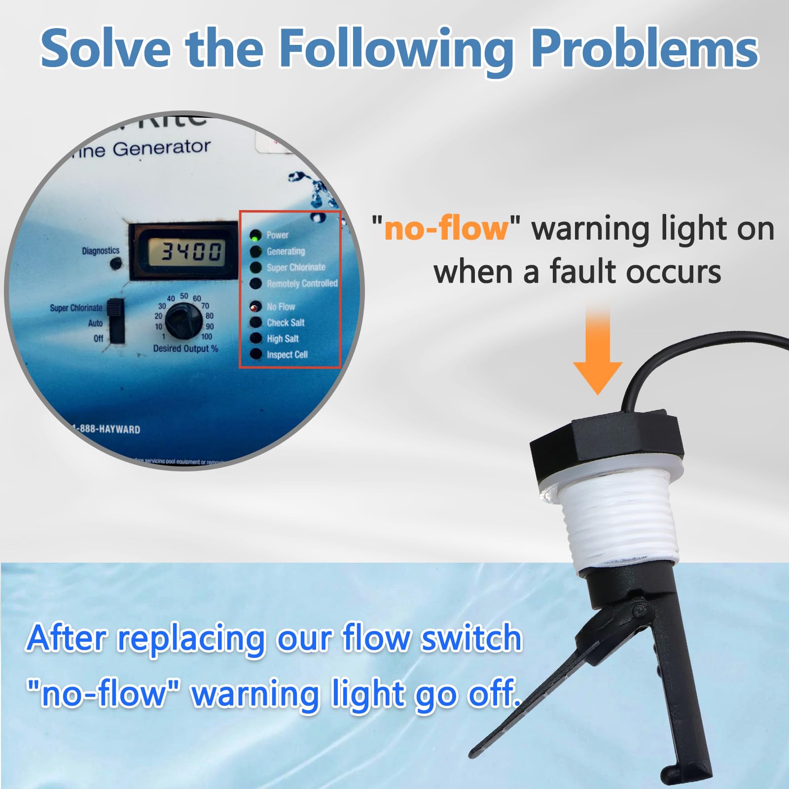 Mua Flow Switch GLX-FLO-RP for Hayward Goldline Aquarite Salt System ...