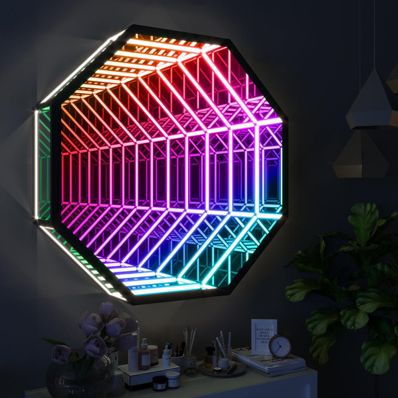 Mua Mirror Tunnel Light LED Infinity Mirror Light with Remote Control ...