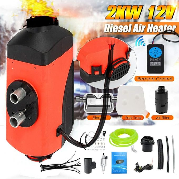 OUKANING - Calentador de Aire diésel de 2 kW para Gasolina ...