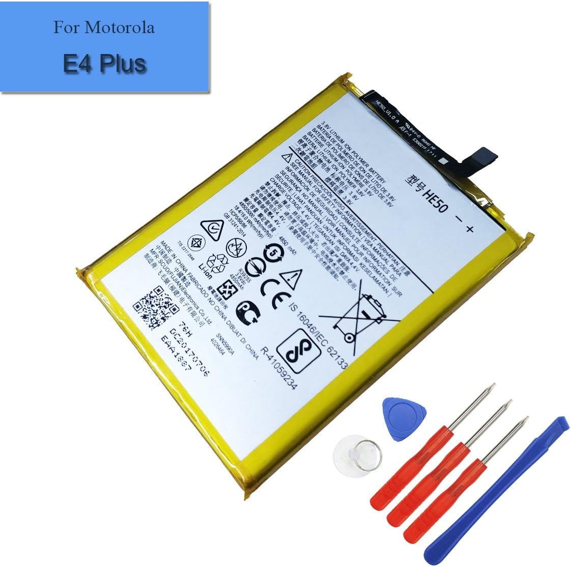 Replacement Built-in Battery for Motorola Moto E4 Plus XT1770 XT1775 ...