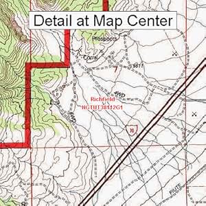 Amazon.com : USGS Topographic Quadrangle Map - Richfield, Utah (Folded ...