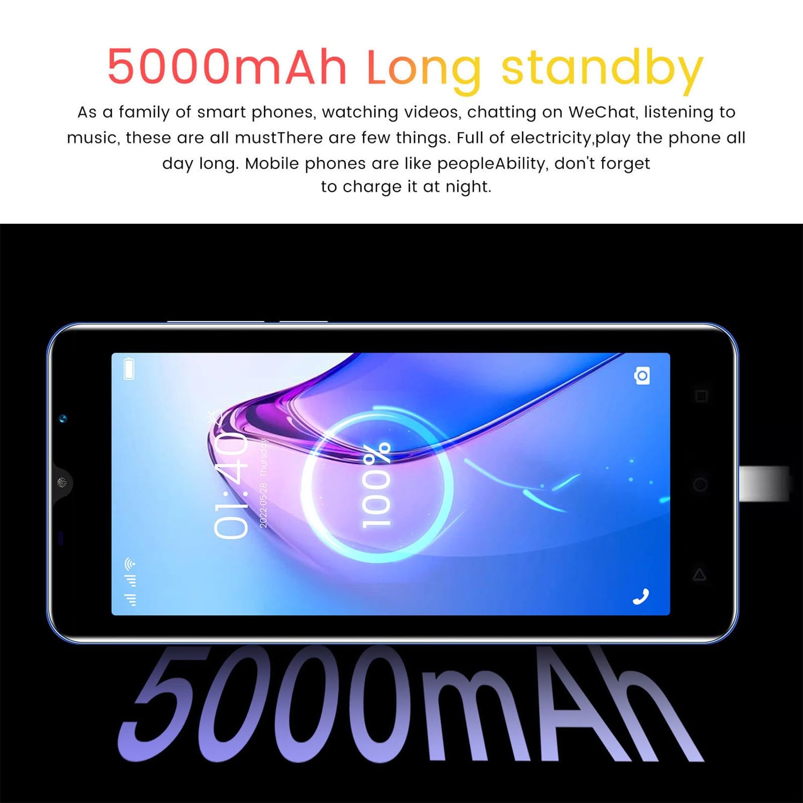 Smart Phone 5G 4G Android Phones 5.2 Inch HD Screen Smartphone Unlocked ...