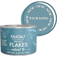 Amazon.com : FALKSALT | Organic Sea Salt Flakes 1.32lb Tub | Gourmet ...