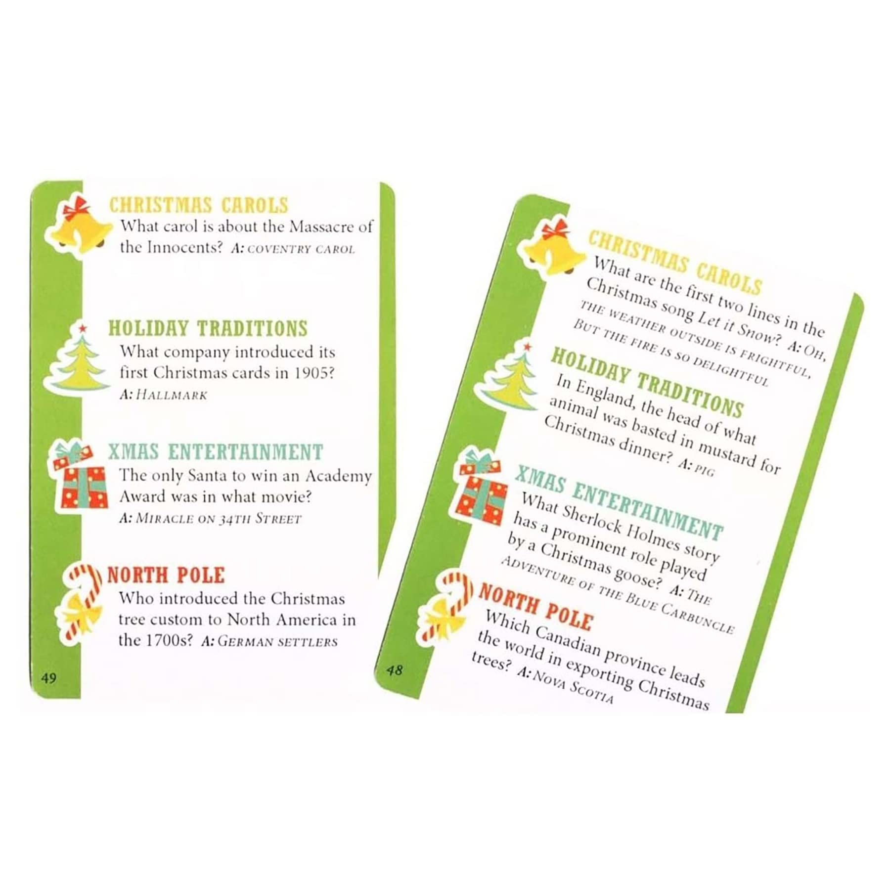 Mua Christmas Trivia Game - a Perfect Ho-Ho Contains Over 200 Cards ...