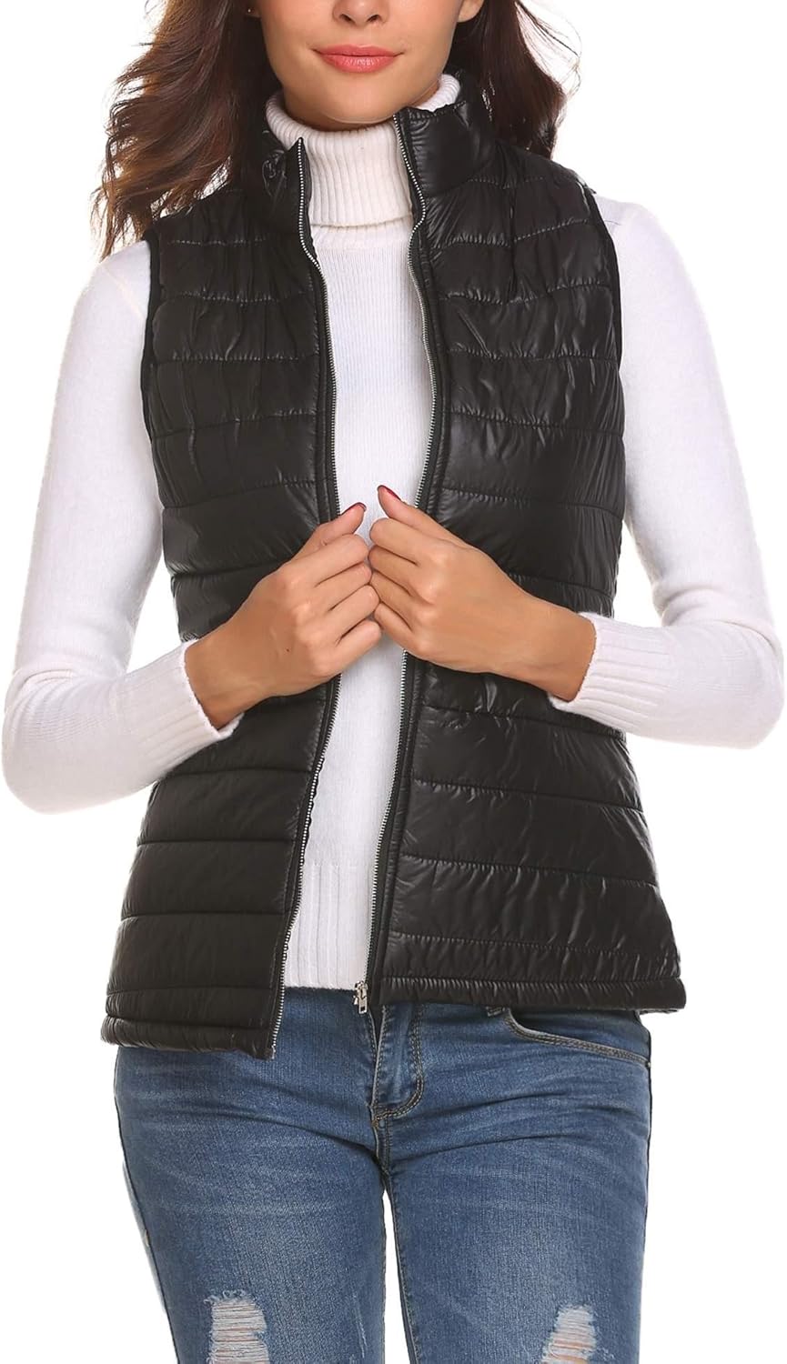 Meaneor Giacca Da Donna Gilet Senza Maniche Cappotto Da Giacca Ultra