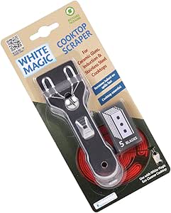 White Magic Cooktop Scraper - Ceramic Glass, Induction & SS Cooktops ...