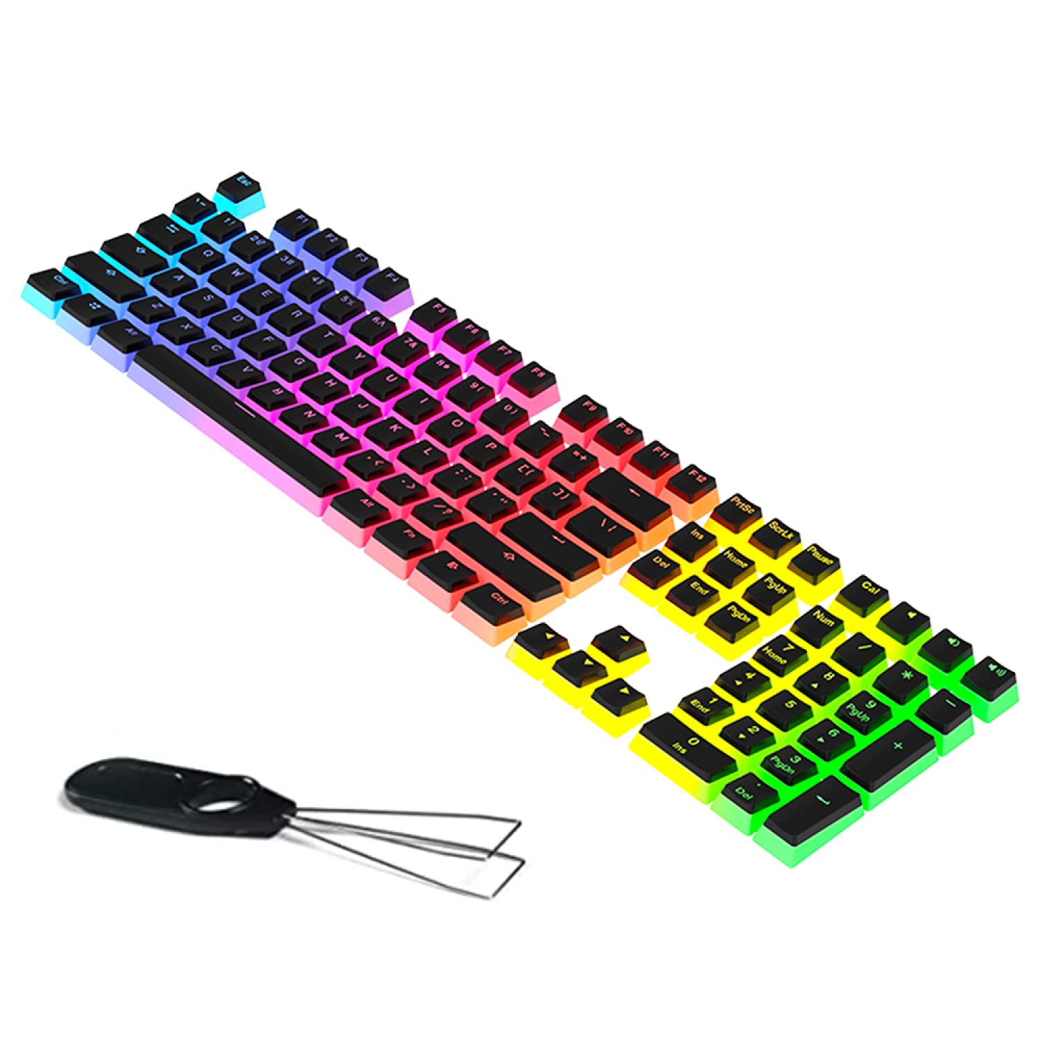 Mua Pudding Keycaps Double Shot PBT Keycap Set with Translucent Layer ...
