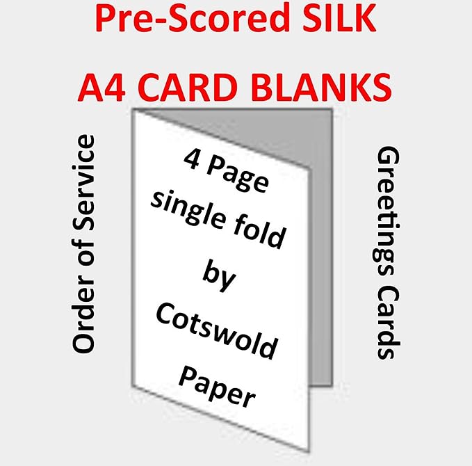 Pre - Scored FOLD to A5 x 125 Sheets A4 200 GSM Laser/Inkjet Silky 2 ...