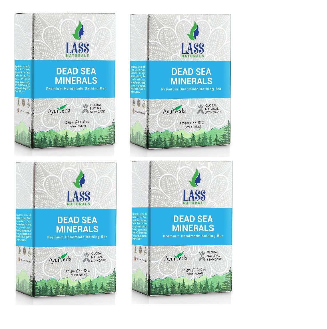 Buy Lass Dead Sea Mineral Soap (Pack of 4) Online at Low Prices in ...