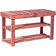 Amazon.com: Household Essentials CedarFresh 2-Tier Cedar Shoe Rack and ...