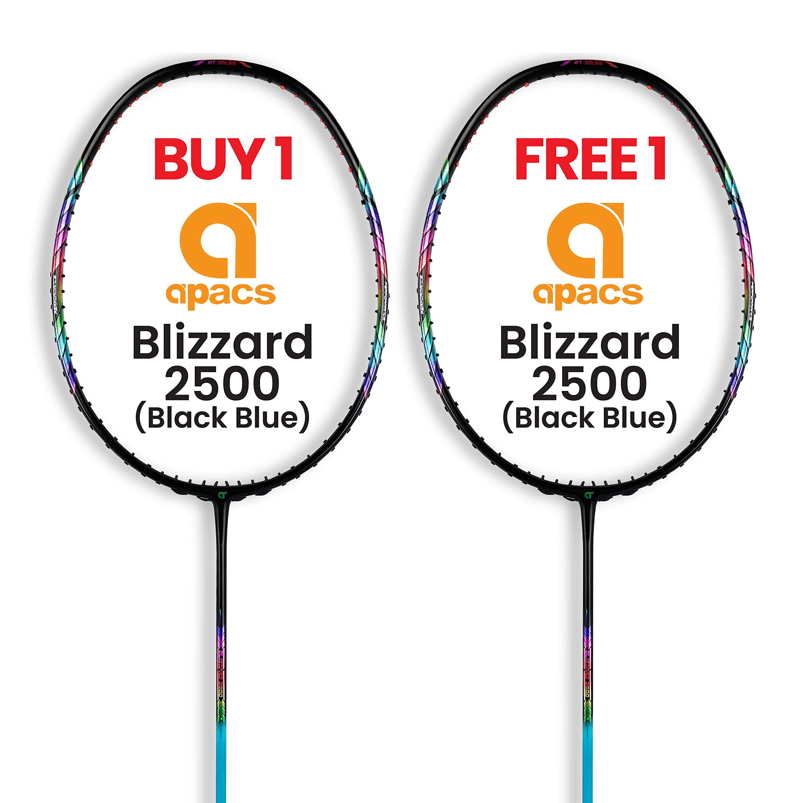 Mua Apacs-Sports Blizzard 2500 Black Blue Badminton Racket (4U) - Aero ...