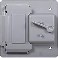 BELL PTC521GY 2-Gang Toggle Switch/Device Nonmetallic Weatherproof ...