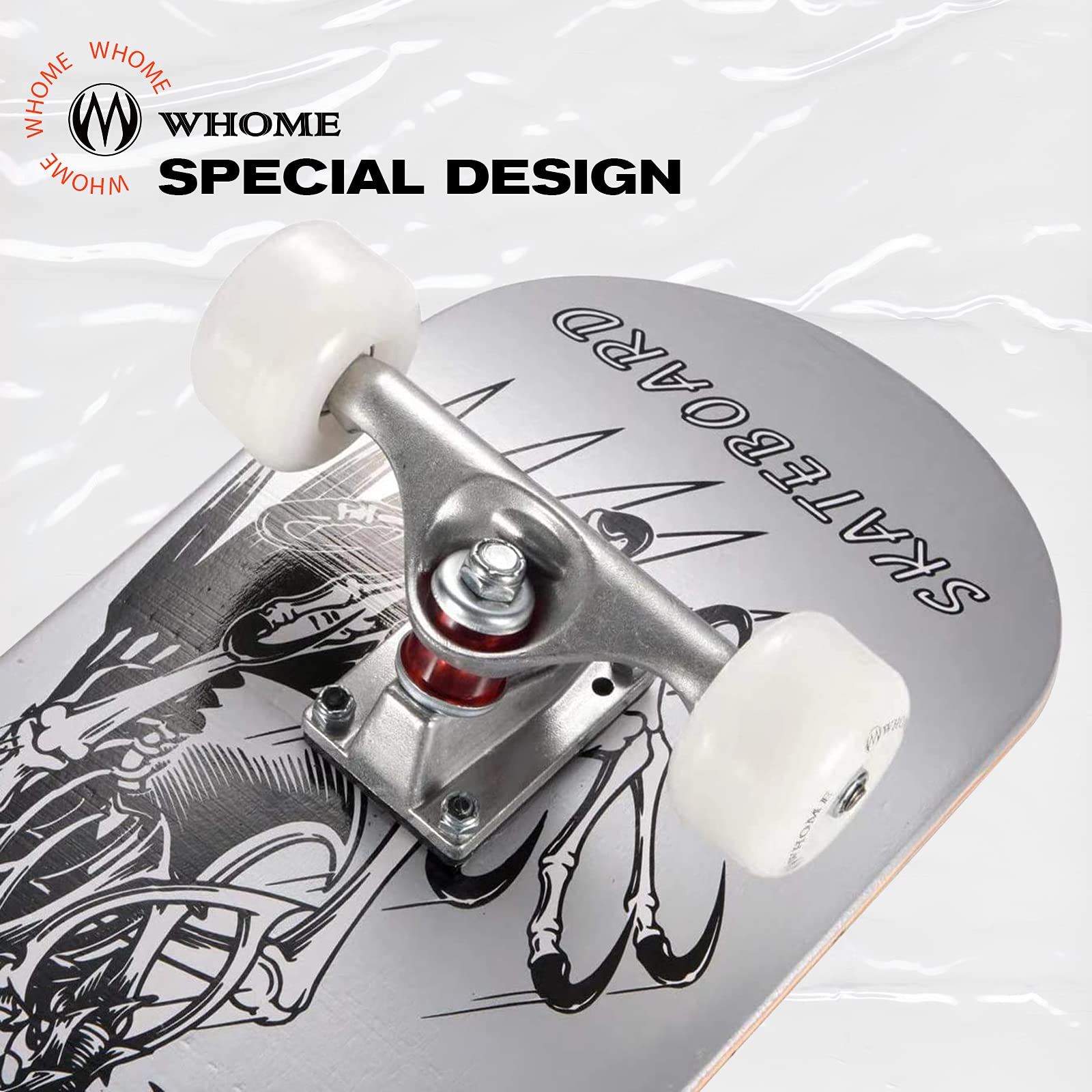 Mua WHOME Pro Skateboard Complete Adult Youth Kids and Beginners 31"x8 ...