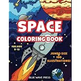 Space Coloring Book: Fun Outer Space Coloring Pages for Kids Ages 2-8 ...