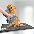 Amazon.com: Muddy Mat® 2-in-1 Set: AS-SEEN-ON-TV Grey Microfiber Door Mat (30"X19") & Doggy ...
