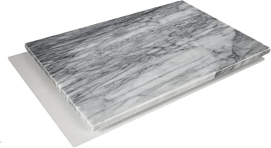 Amazon.com: White Marble Pastry and Cutting Board 12 x 18 Inch: Kitchen ...