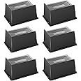 Amazon.com: MYMULIKE Bed Risers 6 Inch Heavy Duty, Oversized Furnitures ...