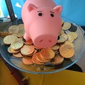 Amazon.com: Zaring Cute Pink Pig Money Box Plastic Piggy Bank for Kid's ...