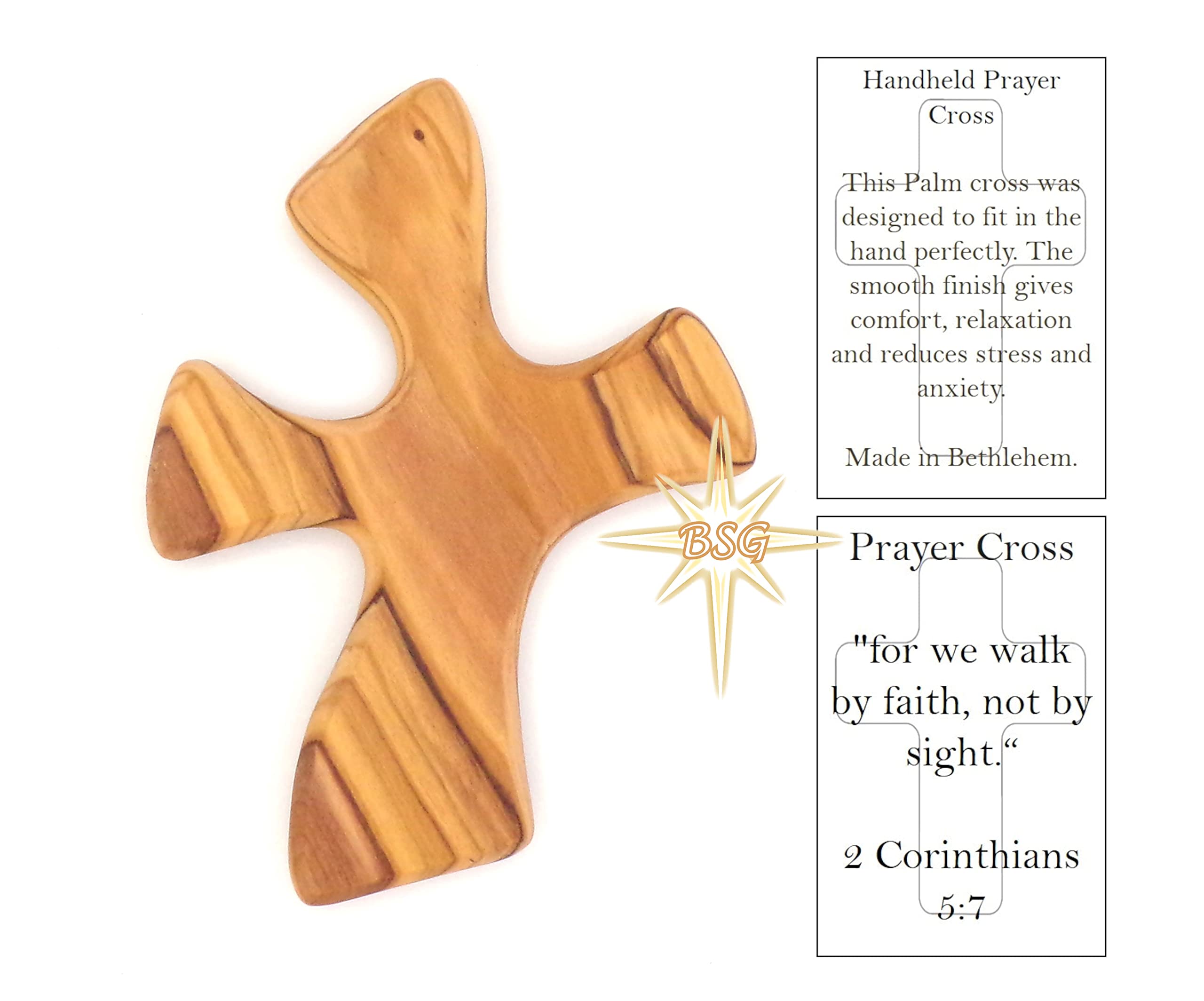Mua Dacaret Factory Healing Cross | Olive wood | 5'' fits in the hand ...