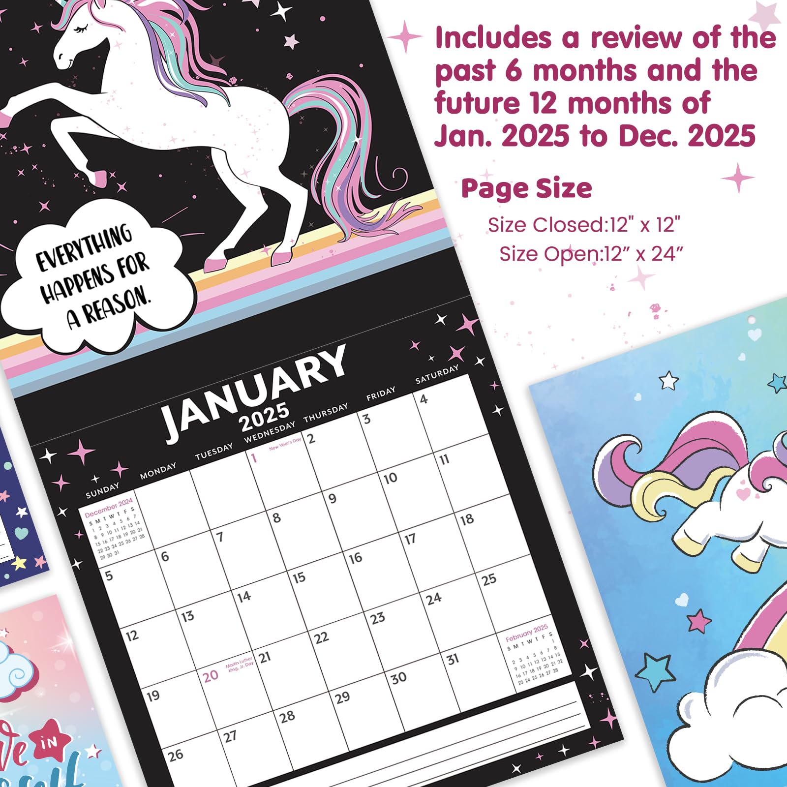 Mua 2025 Kids Calendar - 2025 Kids Wall Calendar, 12-Month Monthly Wall ...