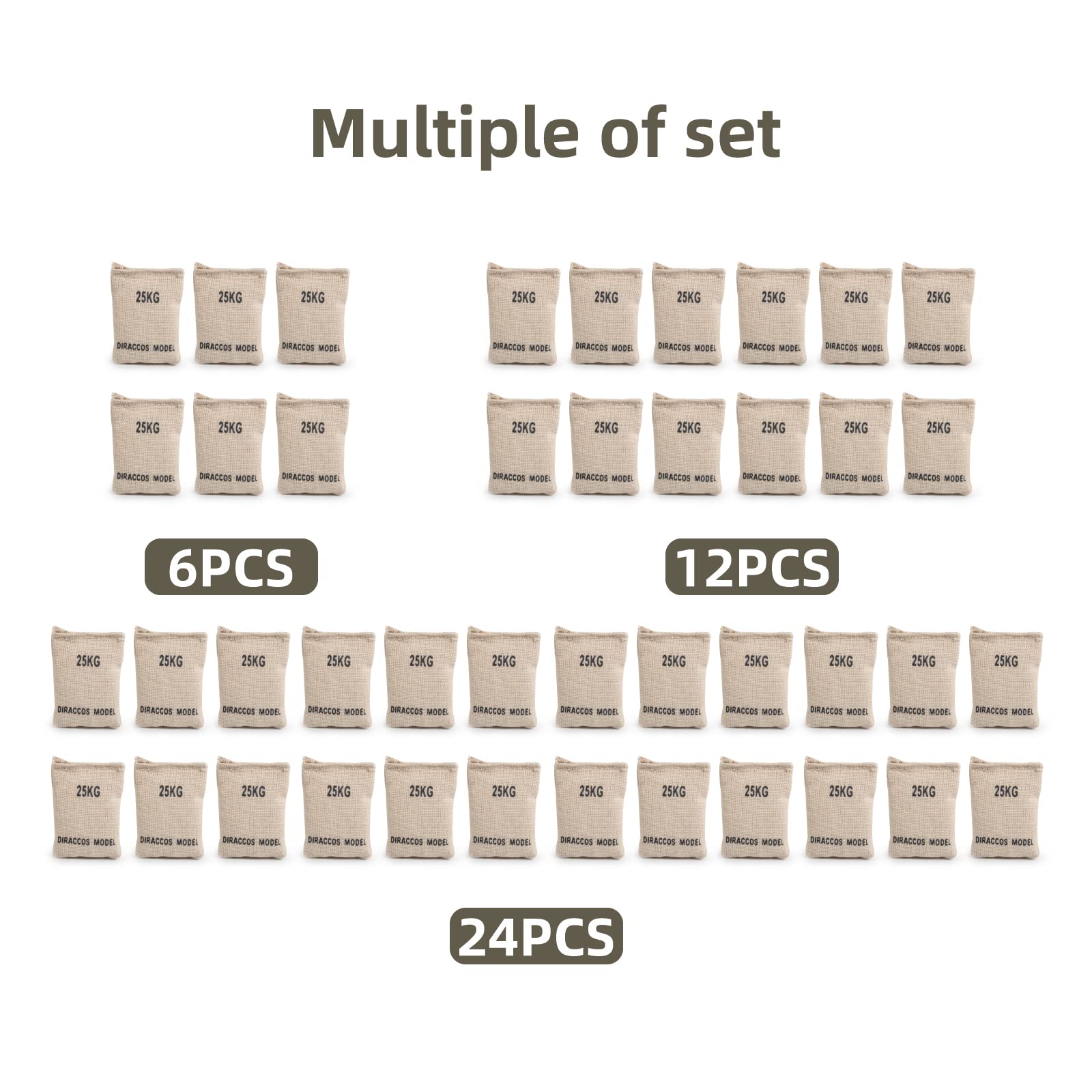 Mua Model Set of 12pcs Handmade 1/16 Scale Sand Bags 1:16 Sandbag Set ...