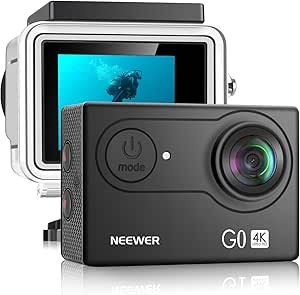 Amazon.com : Neewer G0 HD 4K Action Camera 12MP, 98 ft Underwater ...