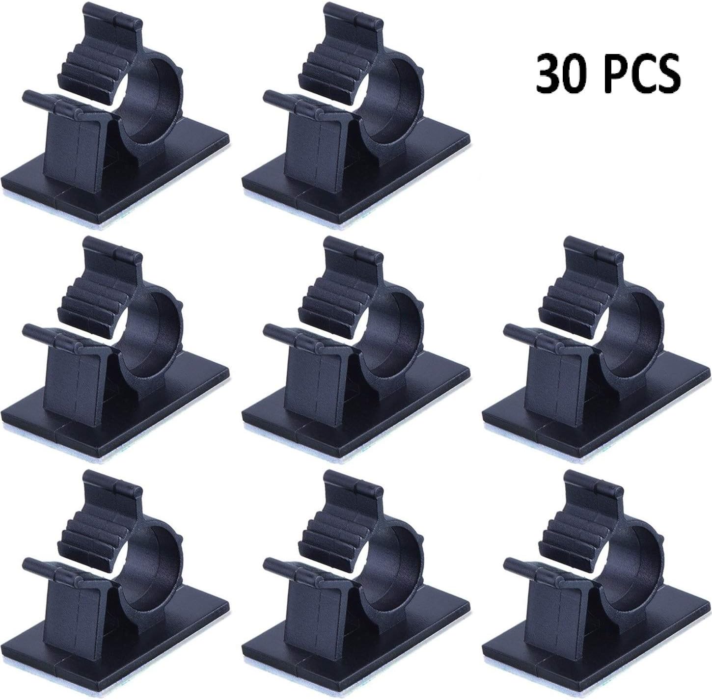 YS Cable Wall Clips Self-Adhesive Wire Holder Cord Organizer for Wall ...