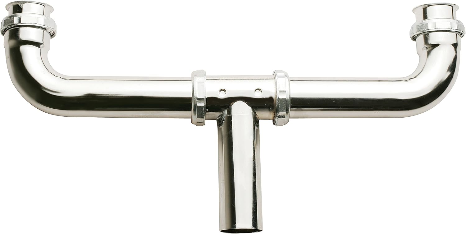 Plumb Pak PP924CP Center Outlet Waste, 1-1/2 In Inlet, Slip Joint ...