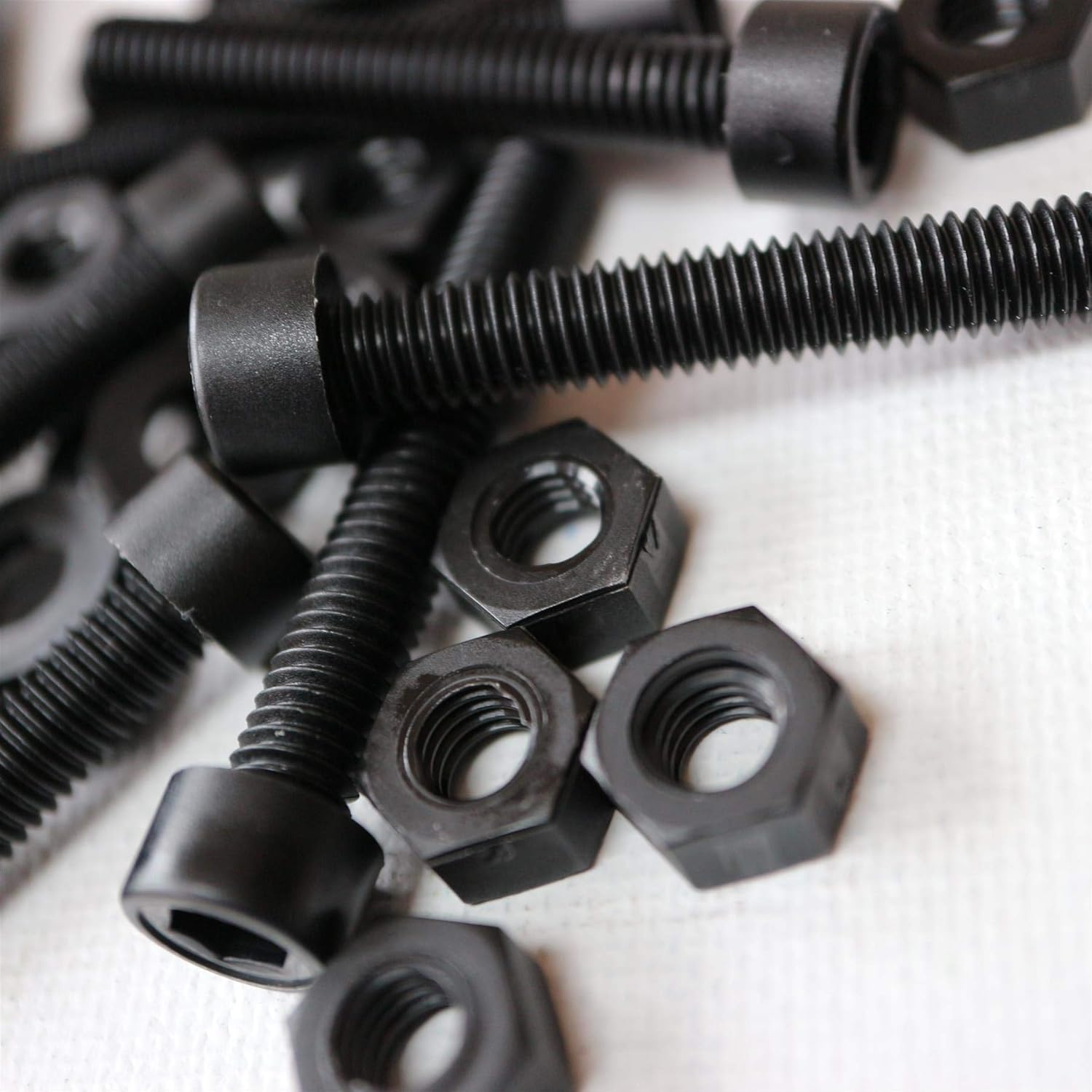 50 x Black Nylon Socket Head, Plastic Machine Screws, M6 x 40mm ...