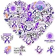 Amazon.com: 50 Pack Pcs Overdose Awareness Ribbon Stickers for Water ...