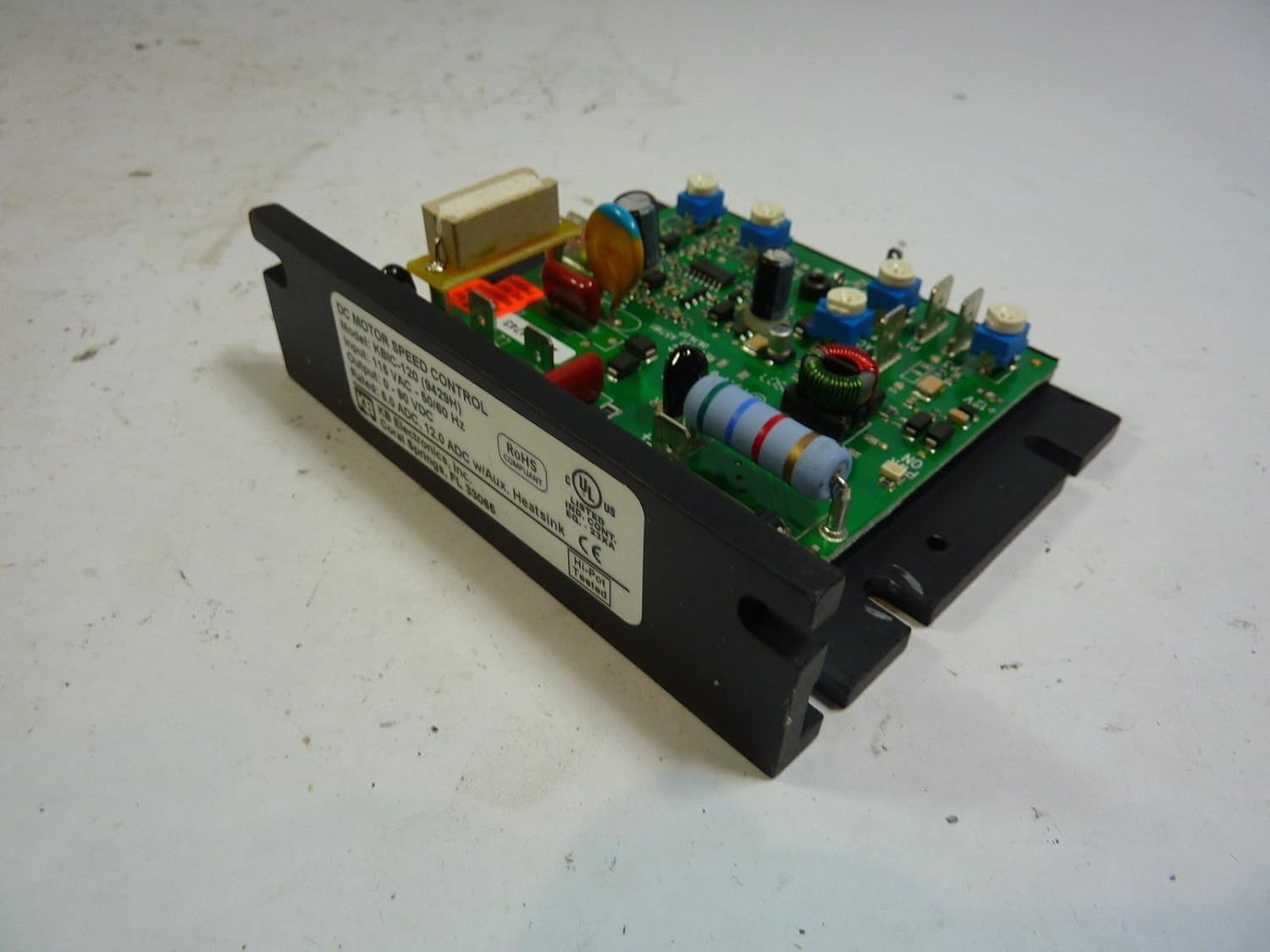 KB Electronics, 9429, KBIC-120, 1/2HP, 90V, Chassis Enclosure, DC ...