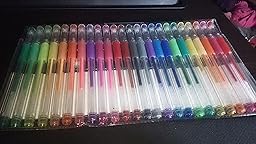 Amazon.com: Super Doodle - Glitter Gel Pens - 24 Glitter Colors ...