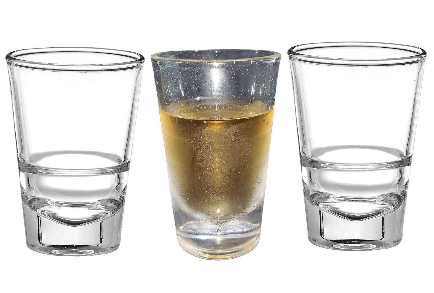 Buy Pure Source India Shot Glass, 100ml, Set of 3, Crystal Clear Glass ...