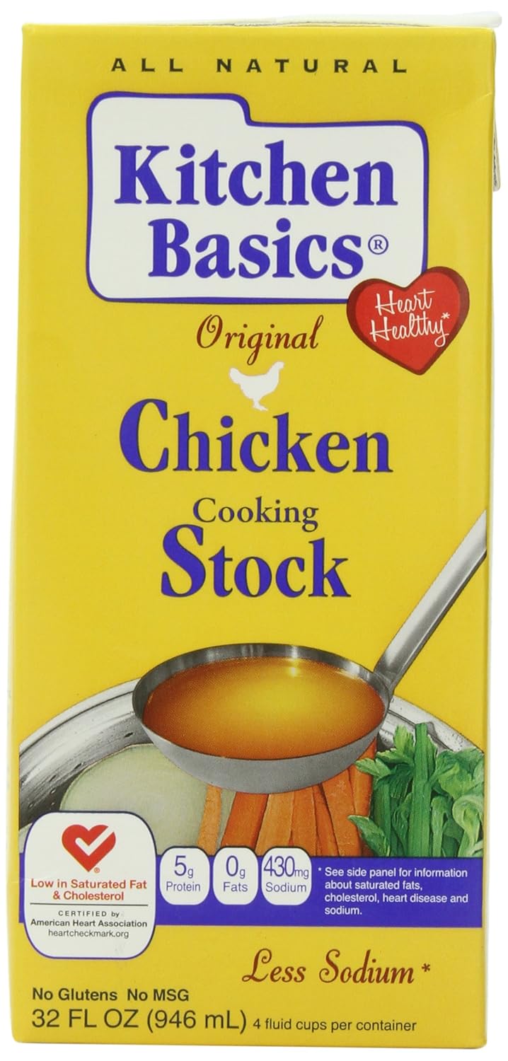 Amazon.com : Kitchen Basics Real Chicken Stock, 32-Ounce (Pack of 6 ...