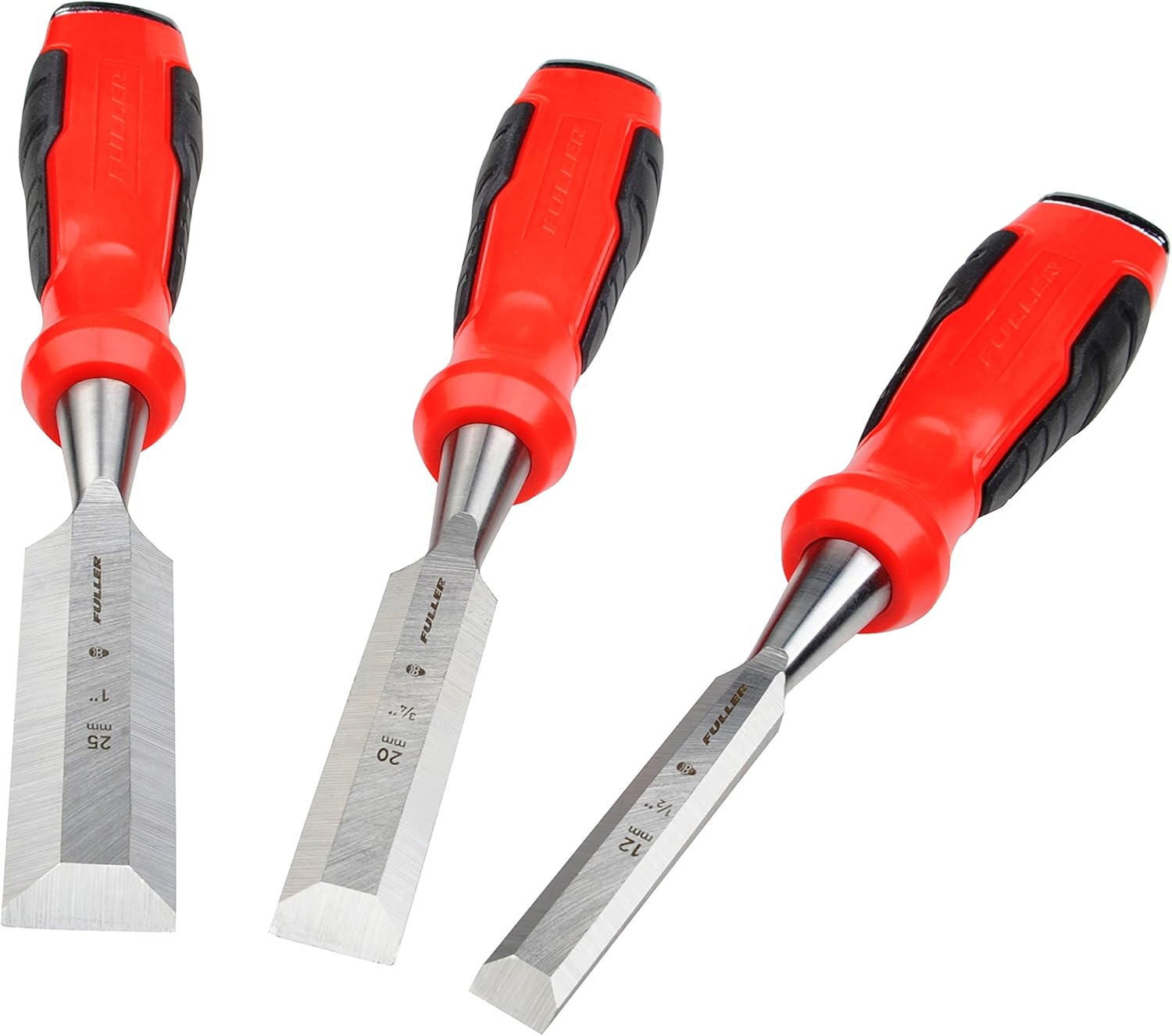 Fuller Tool 301-2204 3 Piece Wood Chisel Set-Long Blade: Amazon.co.uk ...