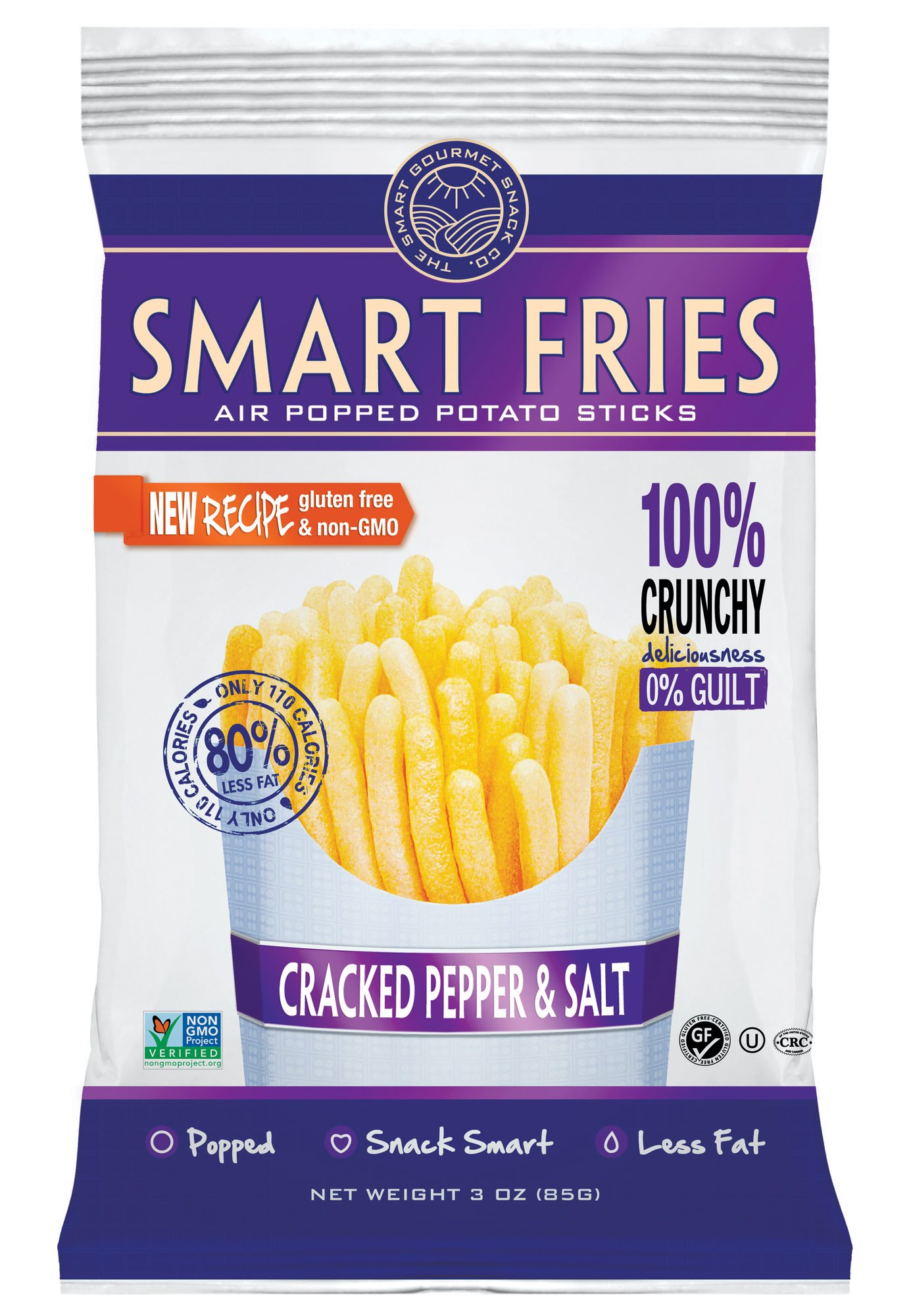 Amazon.com: Gourmet Basics Smart Fries Classic Sea Salt, 3-Ounce Bags ...