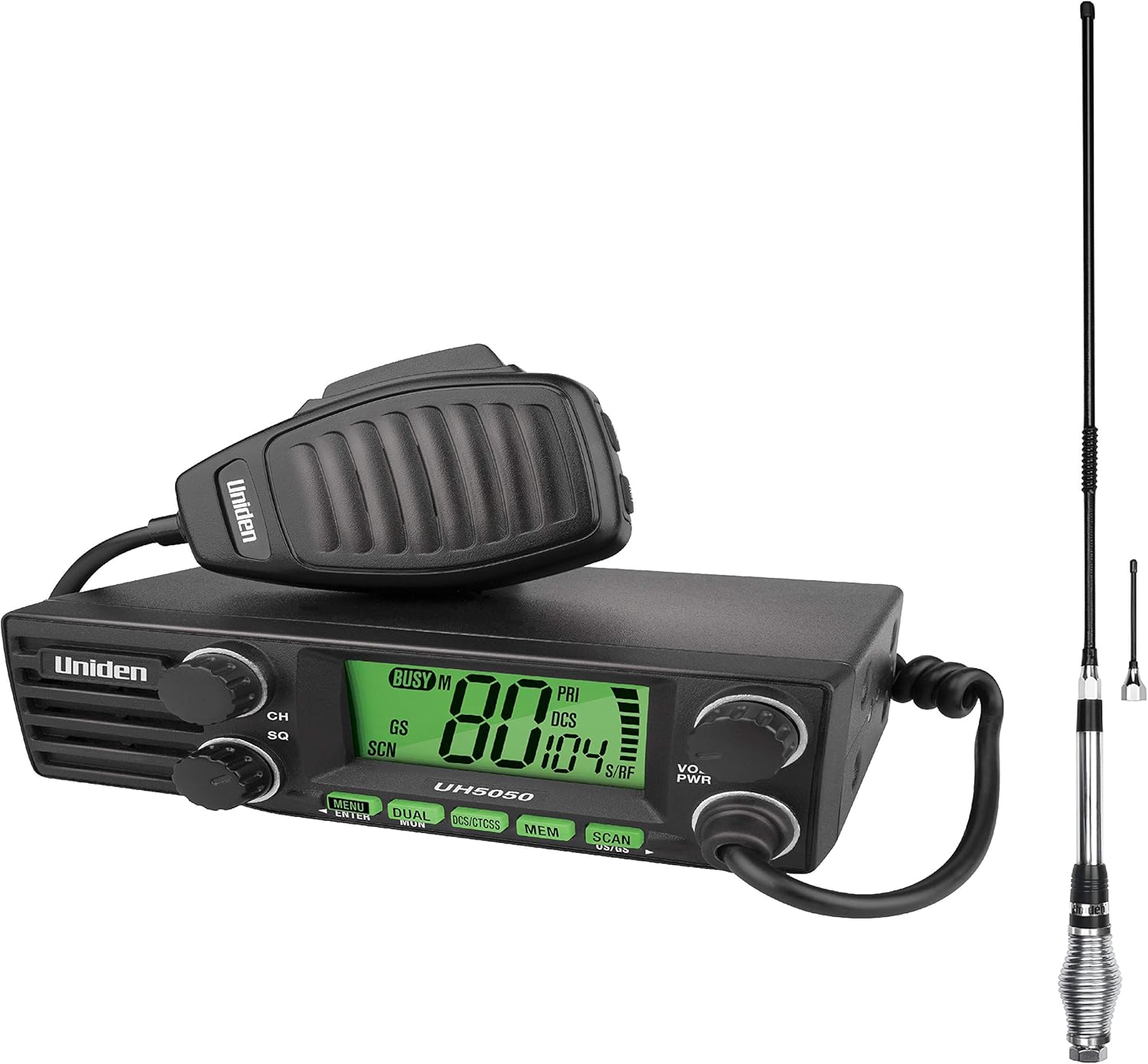 UNIDEN UH5050 12V & 24V 80CH UHF Radio + UNIDEN AT880 Twin 6.6DBI ...