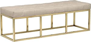 Amazon.com: Amazon Brand – Rivet Glam Tufted Seat Upholstered Bench ...