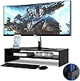 1home Wood Monitor Stand TV PC Laptop Computer Screen Riser Desk ...