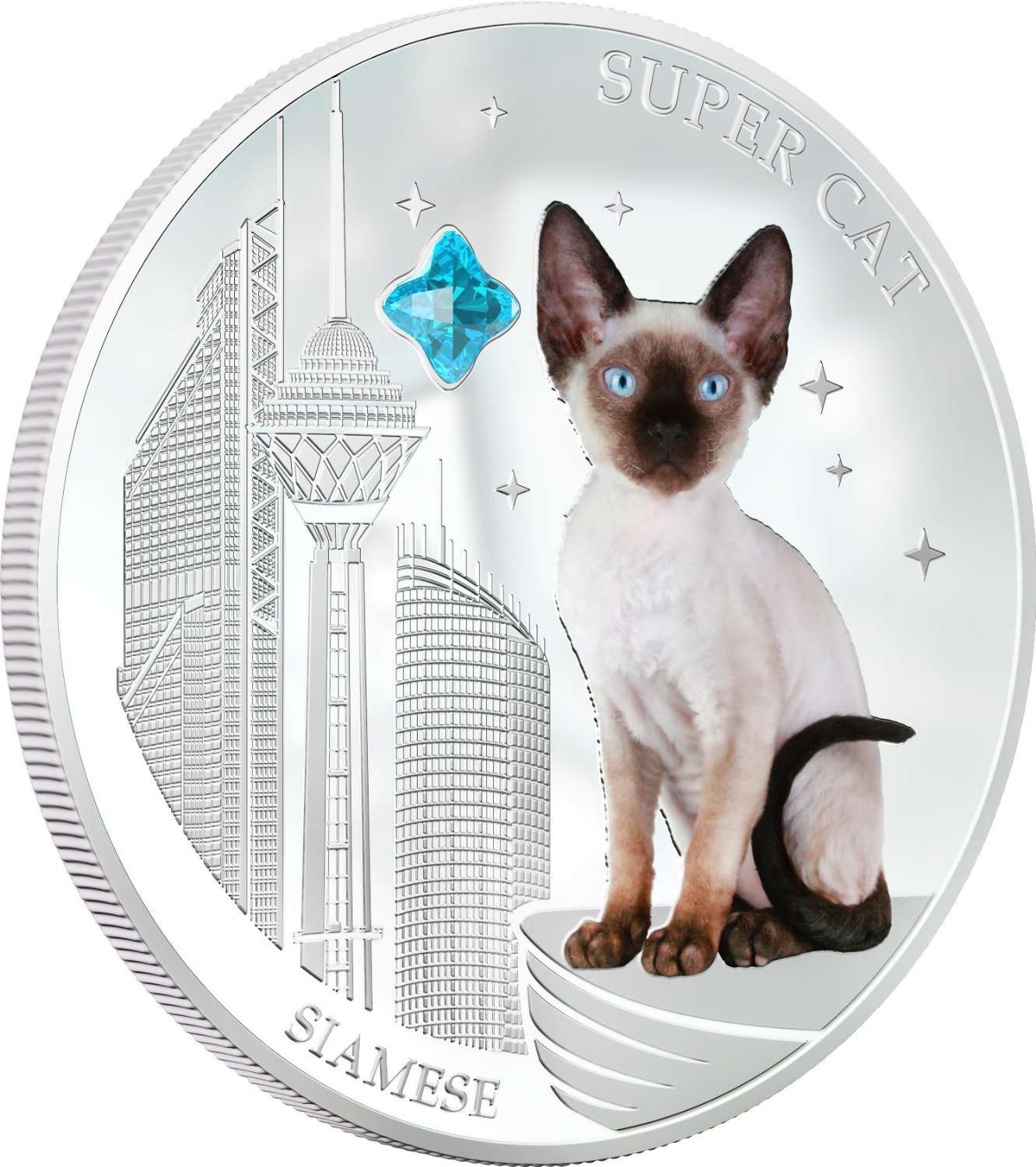 2013 Fiji - Dogs & Cats - Release 4 - Super Cat - Siamese - 1oz ...