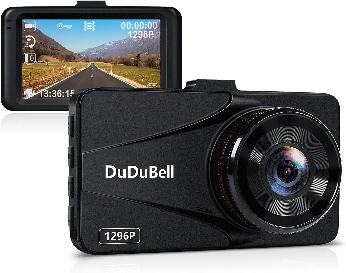 DuDuBell Dash Cam 1296P 2K Car Camera Dashboard Video: Amazon.co.uk ...