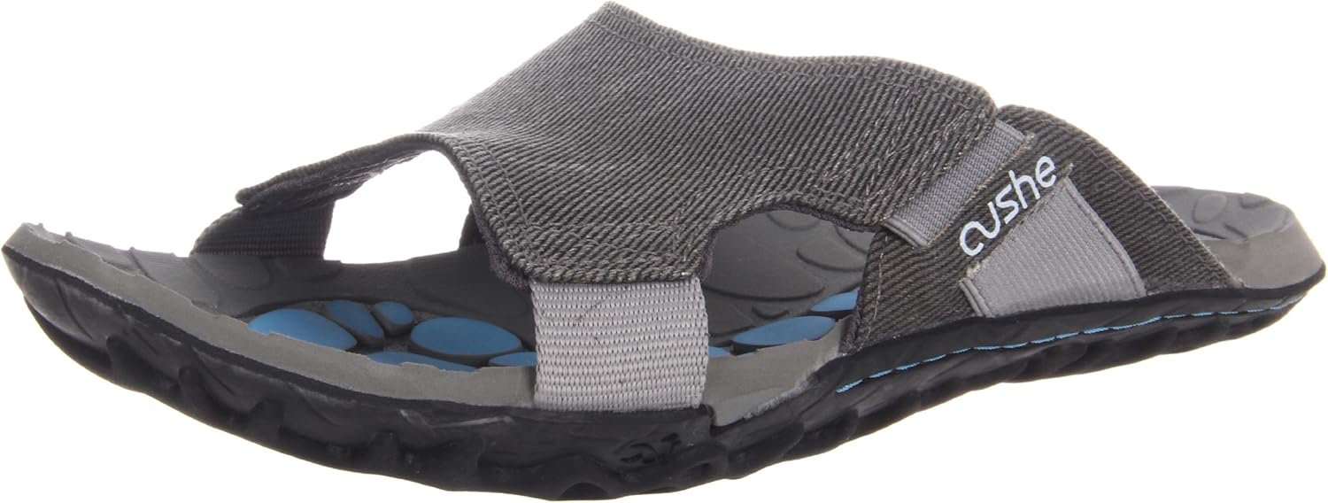 Cushe Men's EVO Slide Canvas Sandal,Grey/Blue,43 EU/10 M US: Amazon.ca ...